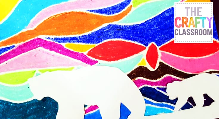 Polar Bear Landscape Art Project - The Crafty Classroom